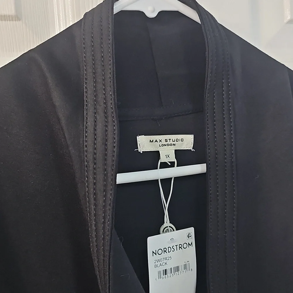 Max Studio | Sweaters | New Max Studio Draped Collar Open Front Heavy ...